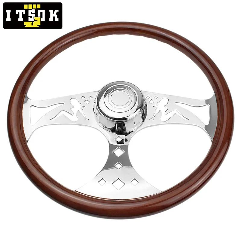 Volante-de-madera-para-cami-n-semientrenador-18-pulgadas-450mm-patr-n ...