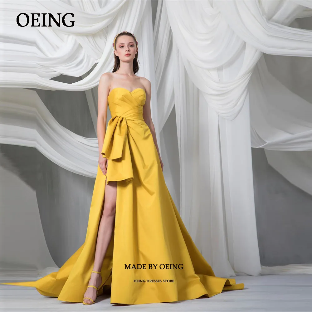 OEING-Exquisite-Strapeless-Evening-Dress-Ginger-High-Side-Spilt-Prom ...