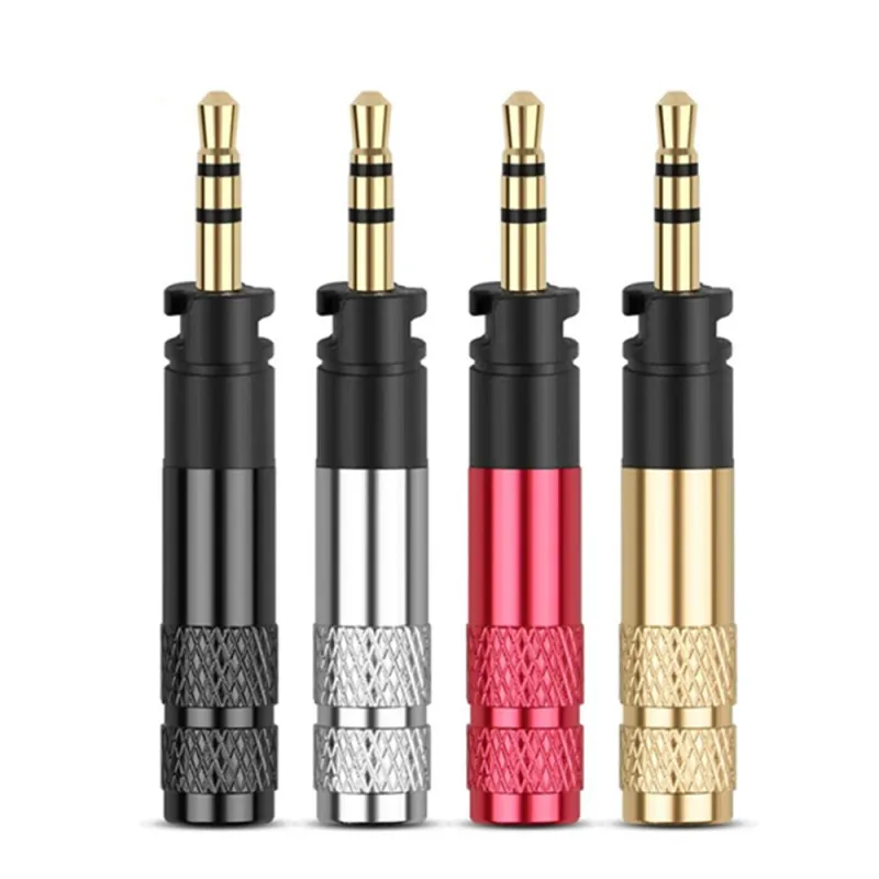 DIY 2.5mm Earphone Connectors 3 Pole Stereo Audio Jack Plug For Dynamic ...