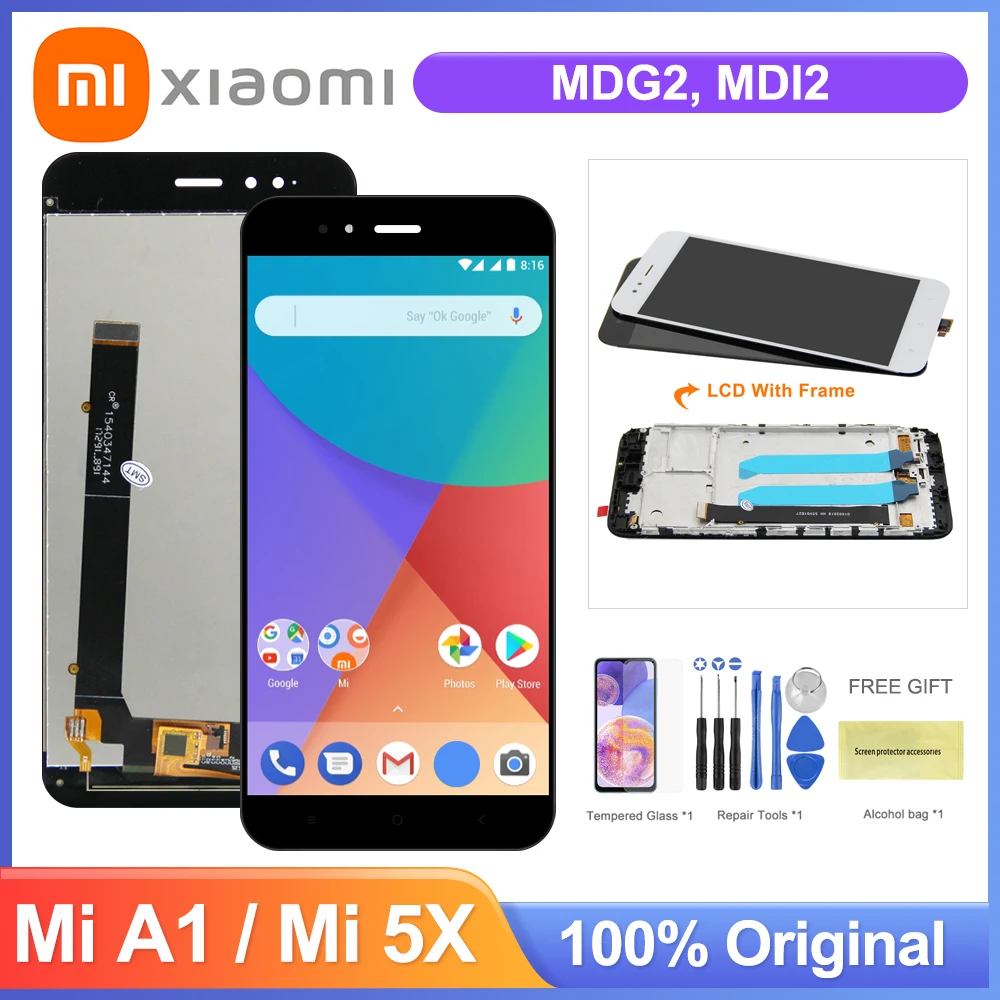 Lcd For Xiaomi Mi A1 Mia1 Lcd Display Touch Screen With Frame Digitizer ...