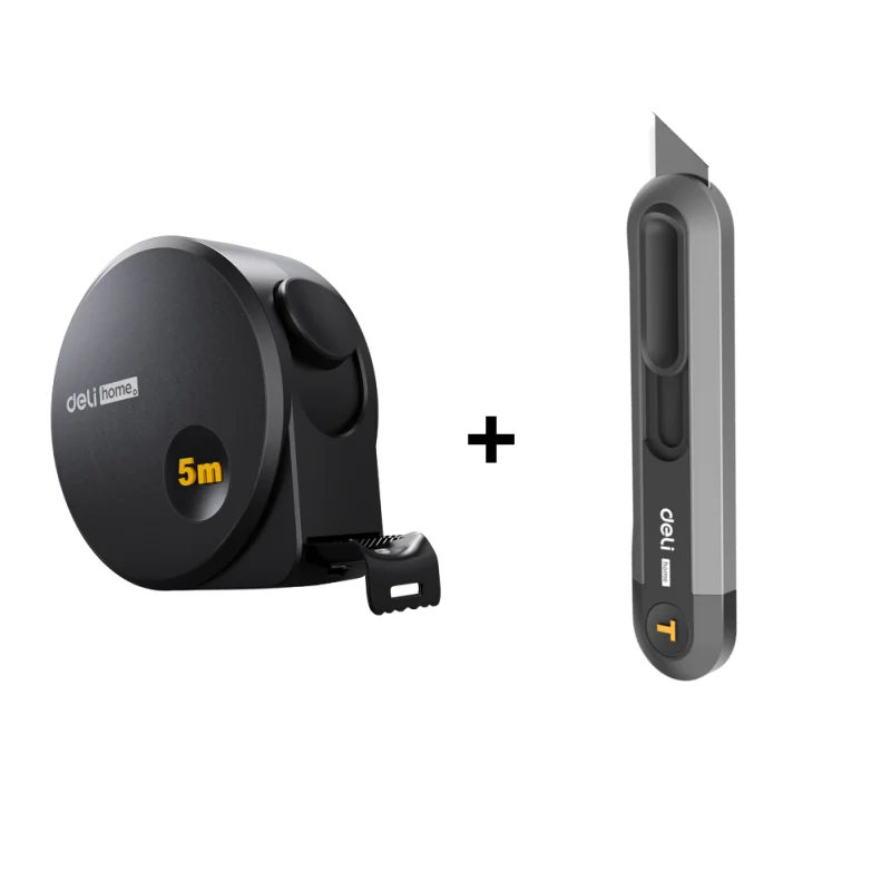 Mètre à ruban,3M and 6inch plier--Deli Ruban à mesurer en acier, calcul ...