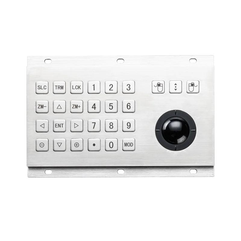 Industrial-Metal-Keyboard-With-Numeric-Keys-And-Trackball-IP65 ...