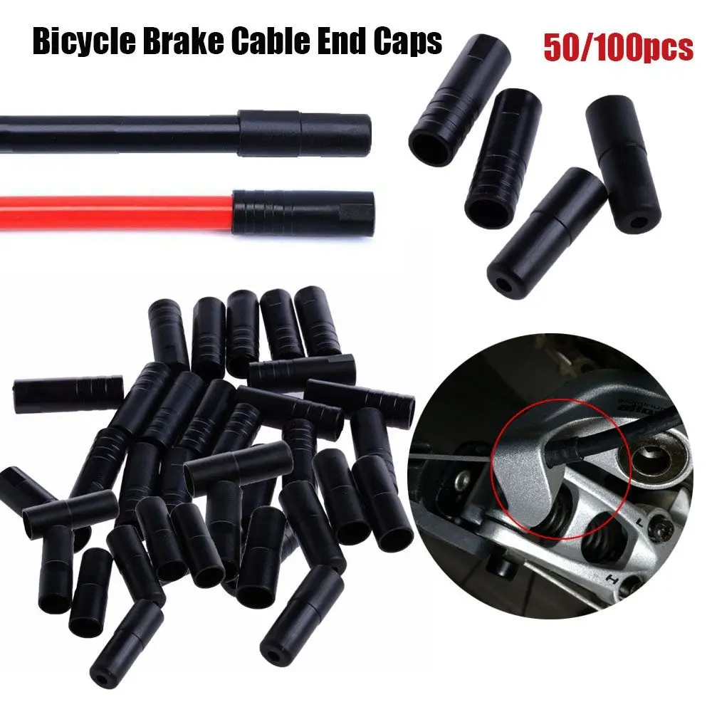 50-100Pcs-Bike-Brake-Cable-Caps-Bicycle-Brake-Gear-Outer-Cable-Cover ...