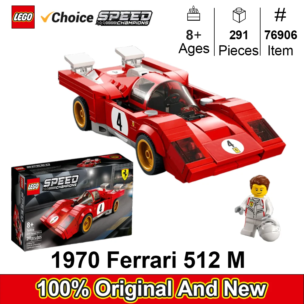 LEGO-76906-Speed-Champions-1970-Ferrari-512M-Building-Set-Model ...