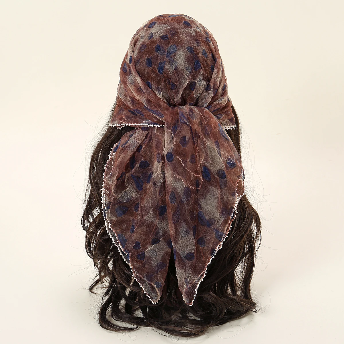 New-Print-square-Scarf-Muslim-Hijab-Headscarf-Wraps-Lace-Headband ...