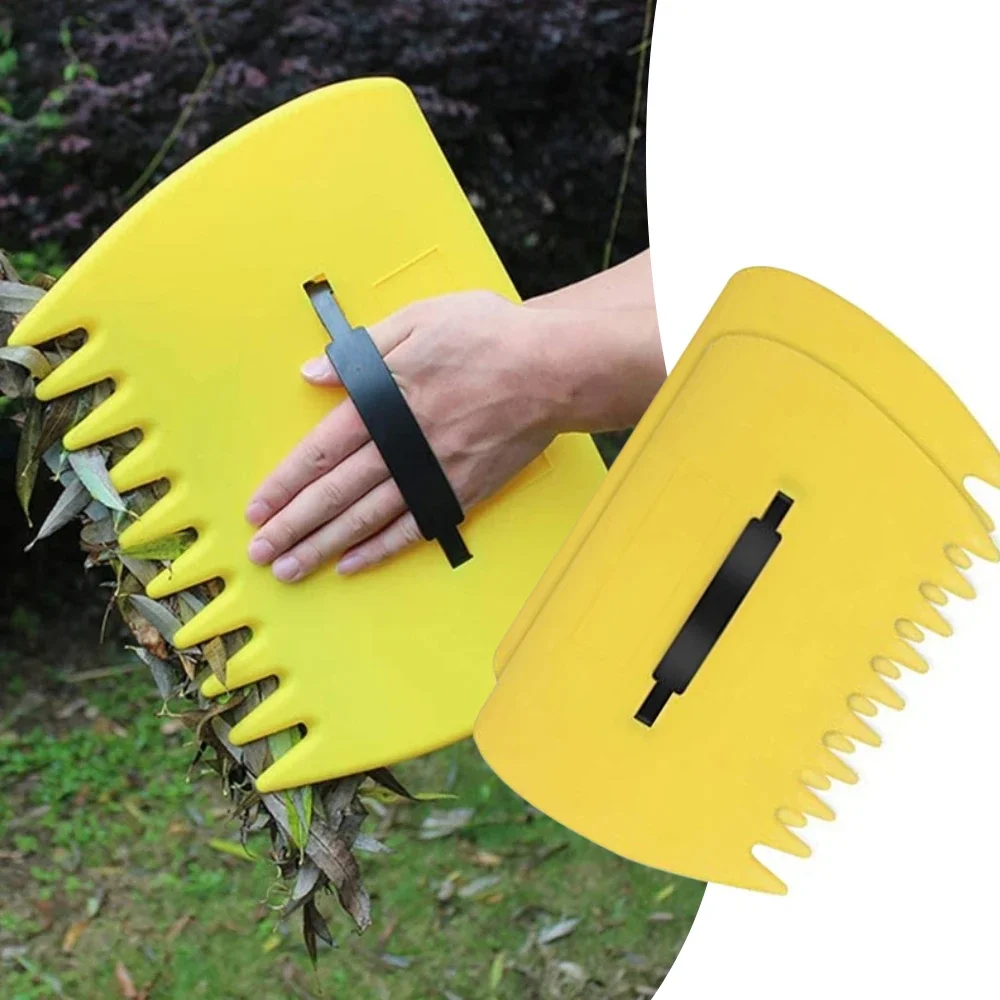 1-set-Serrated-Handheld-Rake-Garden-Leaf-Collector-Outdoor-Leaf-Trap ...