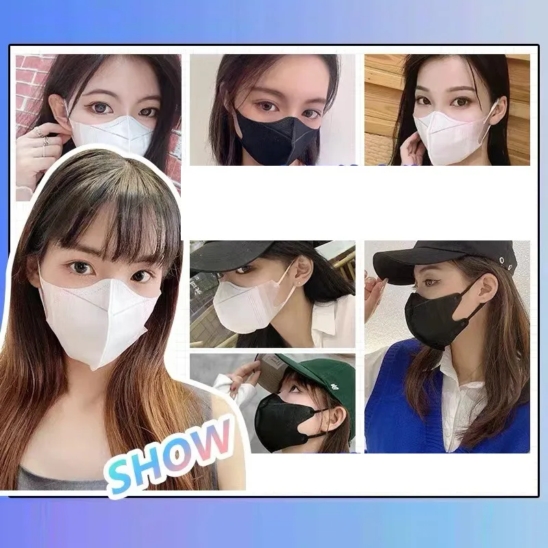 10/100Pcs 3D Protective Masks Efficient Protection Breathable Fashion ...