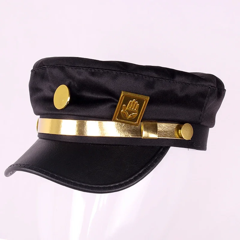 Anime-Cosplay-Cap-Jotaro-Kujo-Joseph-Hat-Army-Military-Caps-Hats-Gold ...