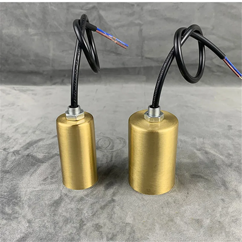 Brass Material E27 E14 Ceramic Lamp Holder With Wire Light Socket 100% ...