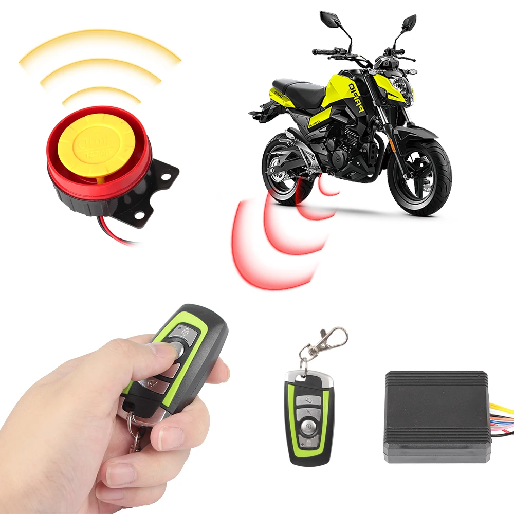 Motorcycle Security Alarm System Engine Start | Alarm Lock Remote ...