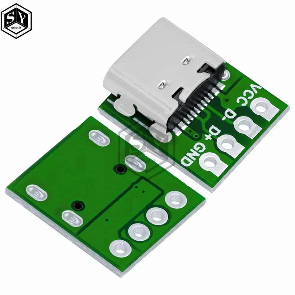 1/5/10PCS USB 3.1 Type-C 16-Pin Connector Socket – PCB Mount Test ...