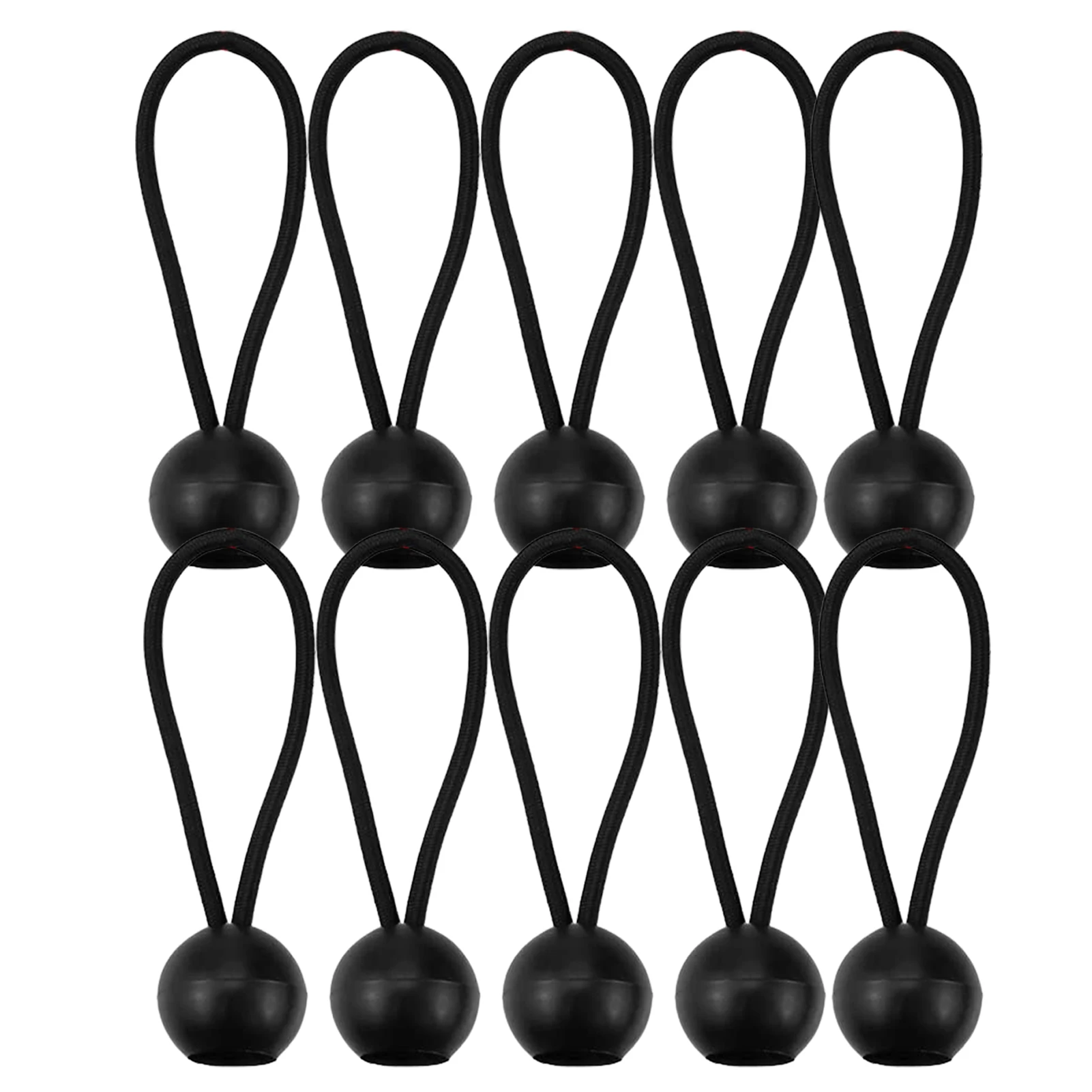 10-Pieces-Elastic-Tent-Fix-Cords-Black-Ball-Bungee-Loop-Strap-Tarpaulin ...