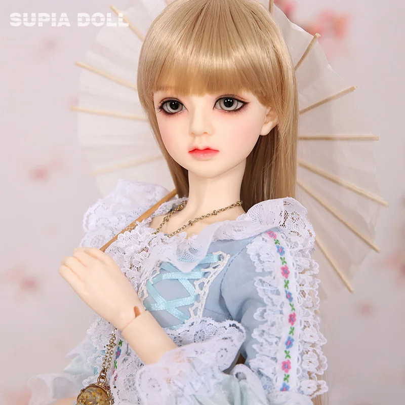 Supia Emma 1/3 doll bjd Leather outfit fullset with face up Body Jointed resin doll Children ...