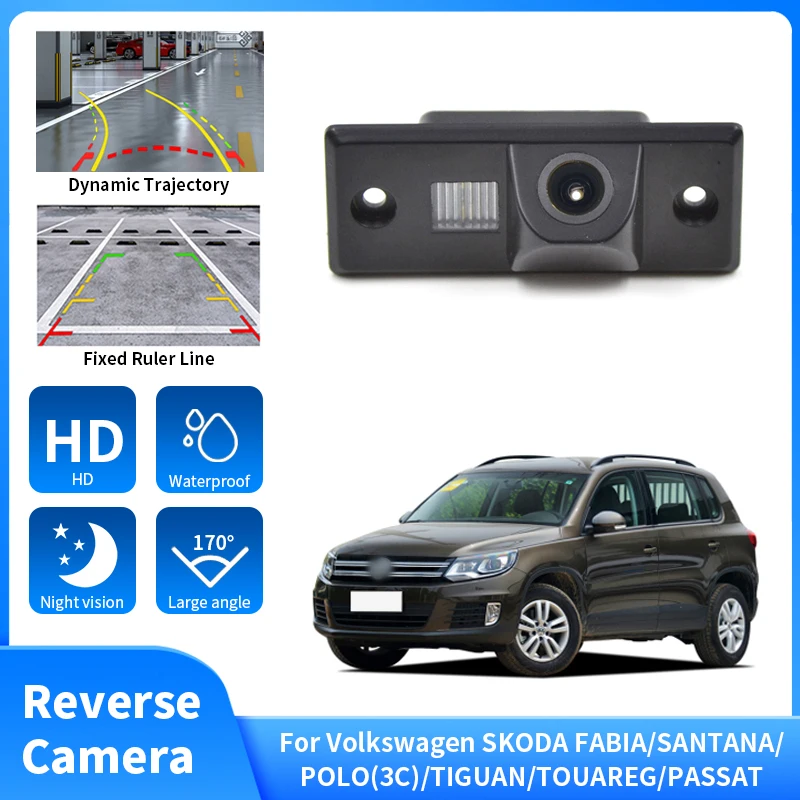 HD Waterproof Night Vision Car Rear View Reverse Camera For Volkswagen ...
