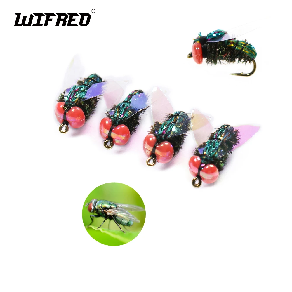 WIifreo-8pcs-Realistic-Bottle-Flies-Fly-Fishing-Flies-Artificial-Bionic ...