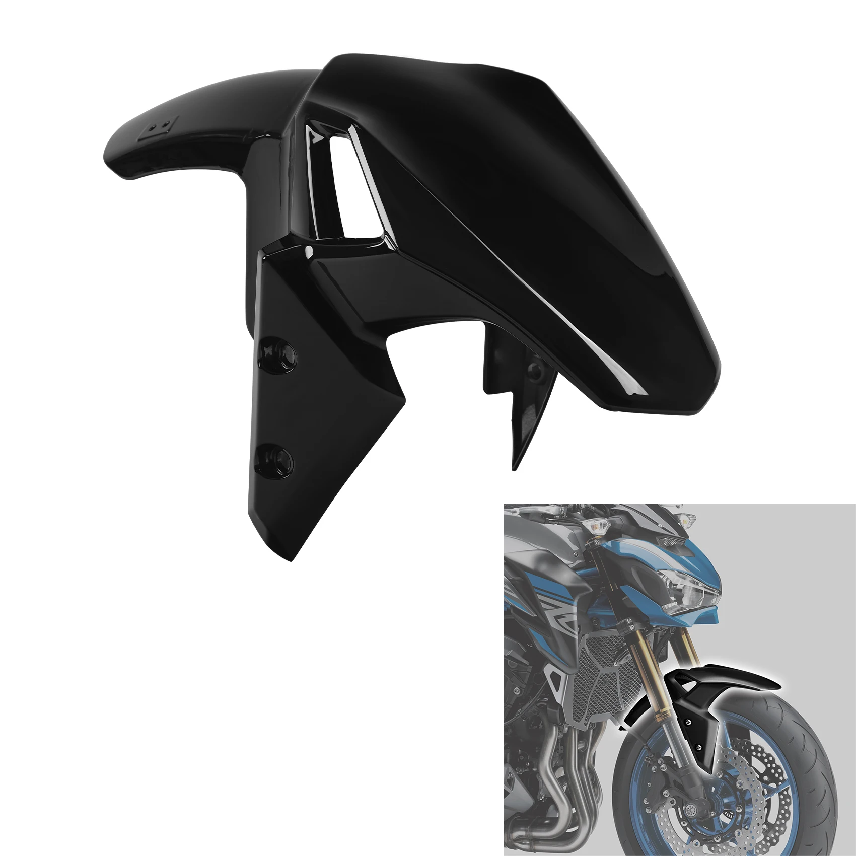 Front Fender Mudguard Splash Guard Fit For Kawasaki Z900 2017-2024 2020 ...