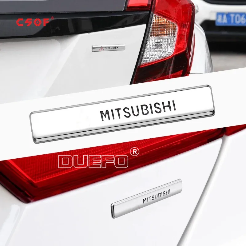 1PC 3D Metal Auto Styling Body Stickers Decoration badge For Mitsubishi ...