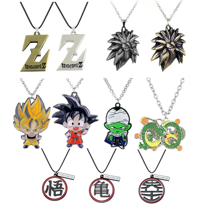 Anime Dragon Ball Z figure Necklace Son Goku Piccolo Super Saiyan ...