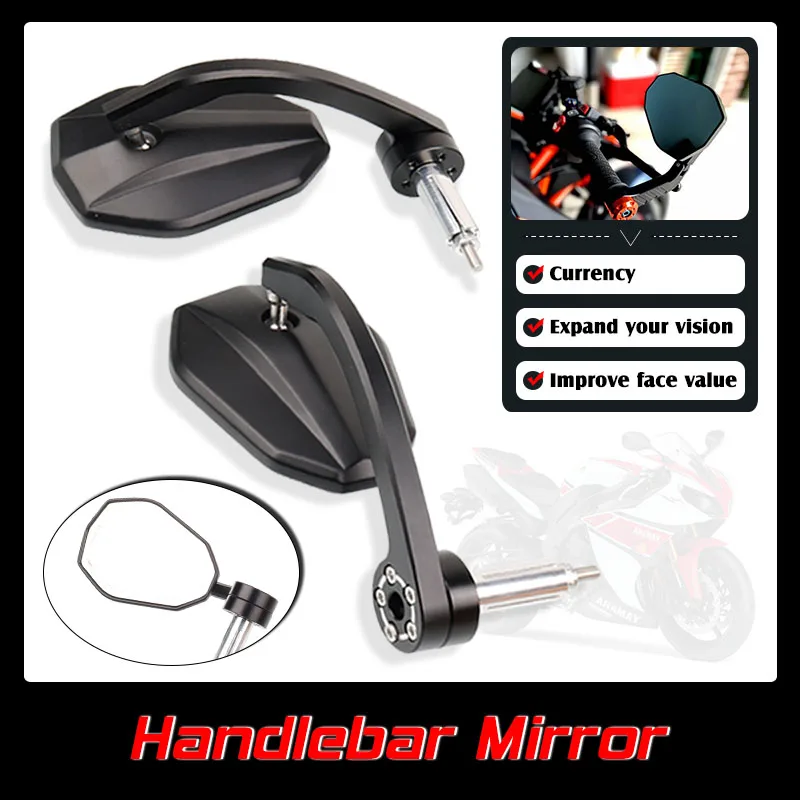 Motorcycle-Rear-View-Mirrors-7-8-22MM-Handle-Bar-End-Mirrors-For-Z650 ...