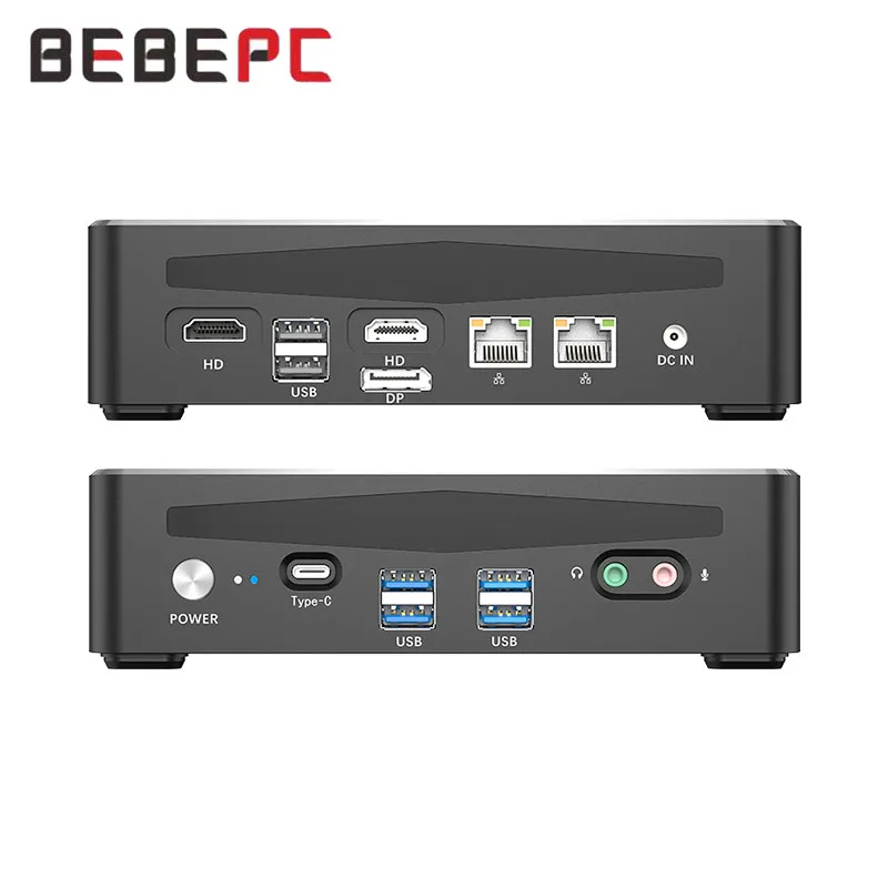 BEBEPC Gaming Mini PC with Inter Core i9-13900HK Support 2xDDR4 2xM.2 ...
