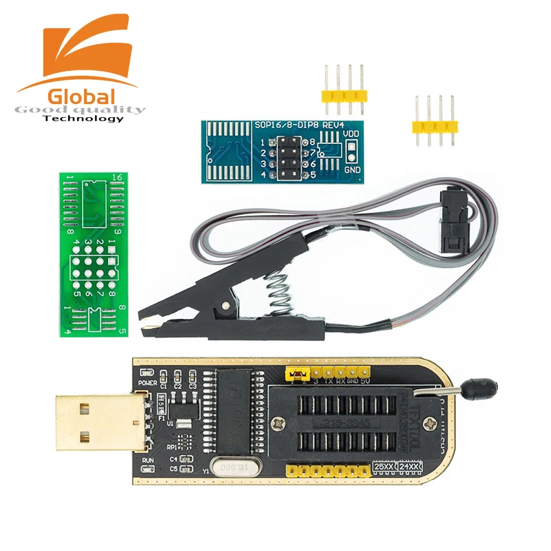 1PCS CH341A 24 25 Series EEPROM Flash BIOS USB Programmer Module ...