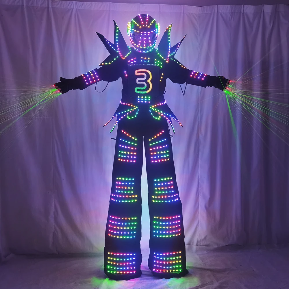 Robot Fancy Dress for Kids: The Ultimate LED Stilt Costume for Young ...