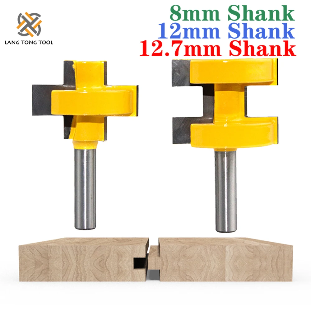 2pcs 8/12/12.7nn Shank T-slot Square Tooth Tenon Bit Milling Cutter ...