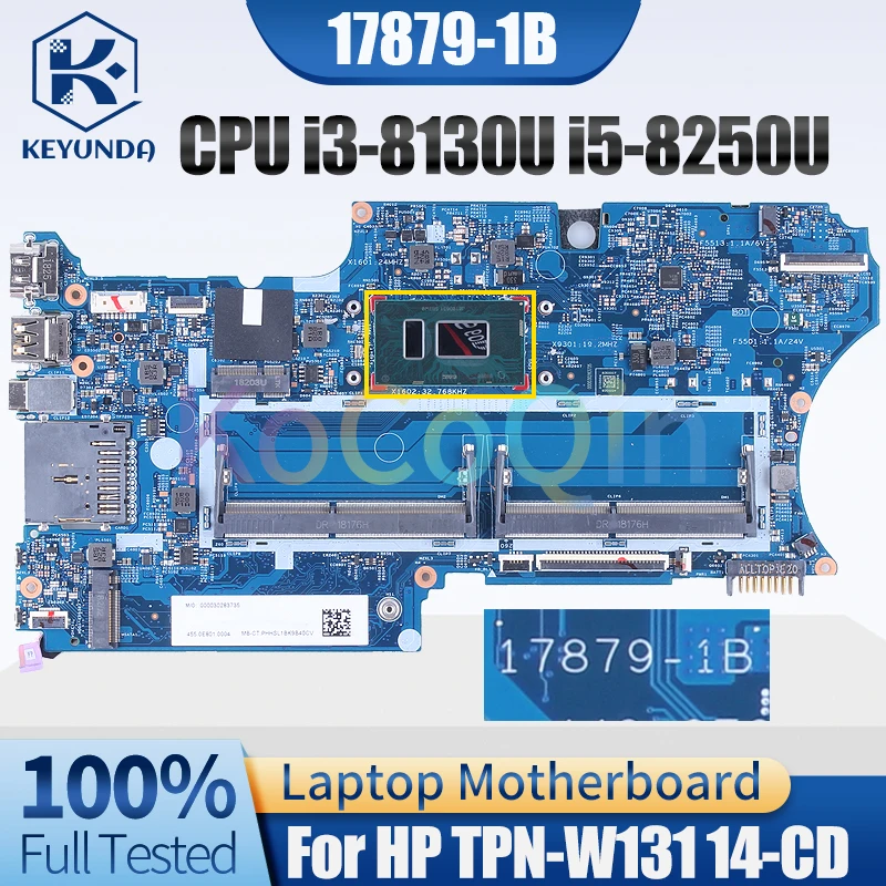 For-HP-TPN-W131-14-CD-Notebook-Mainboard-17879-1B-i3-8130U-i5-8250U ...