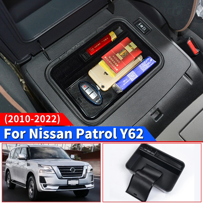 For-2010-2022-Nissan-Patrol-y62-storage-box-central-armrest-box ...