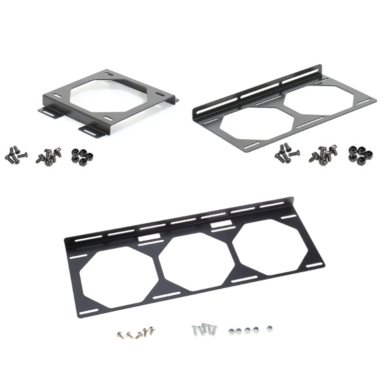 Computer Radiator Fan DIY Mounting Bracket for 120MM 12CM 24CM 36CM ...