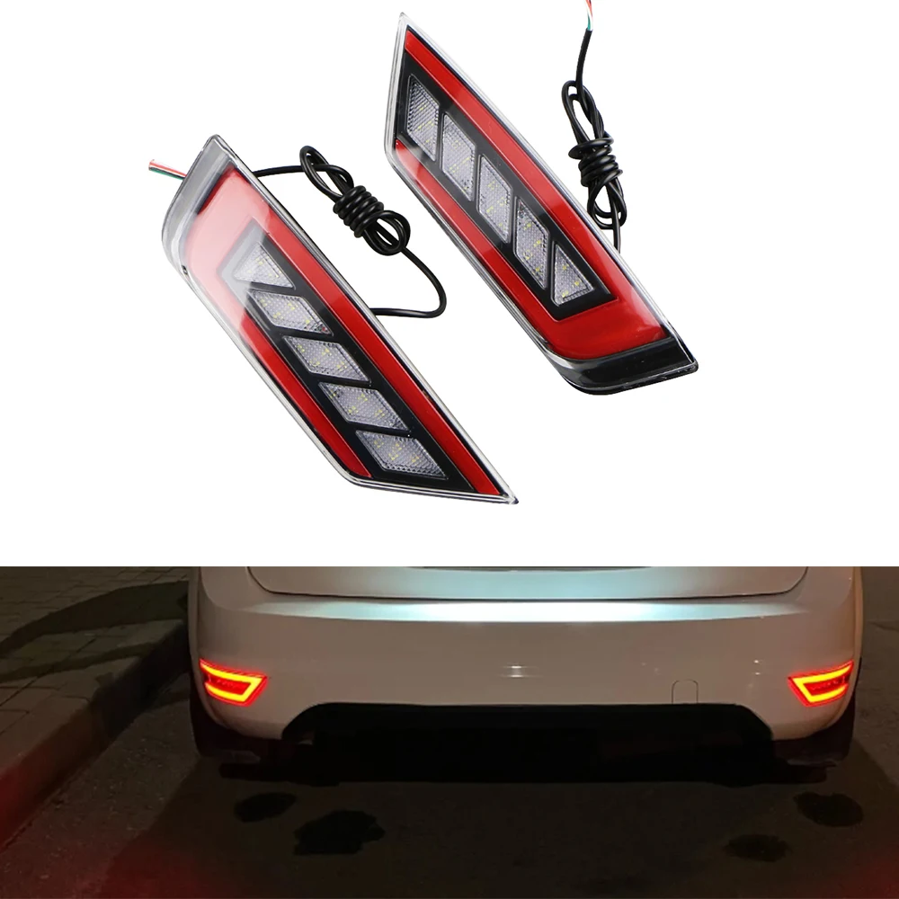 2Pcs-LED-Rear-Bumper-Reflector-Light-for-Ford-Focus-2-MK2-Hatchback ...