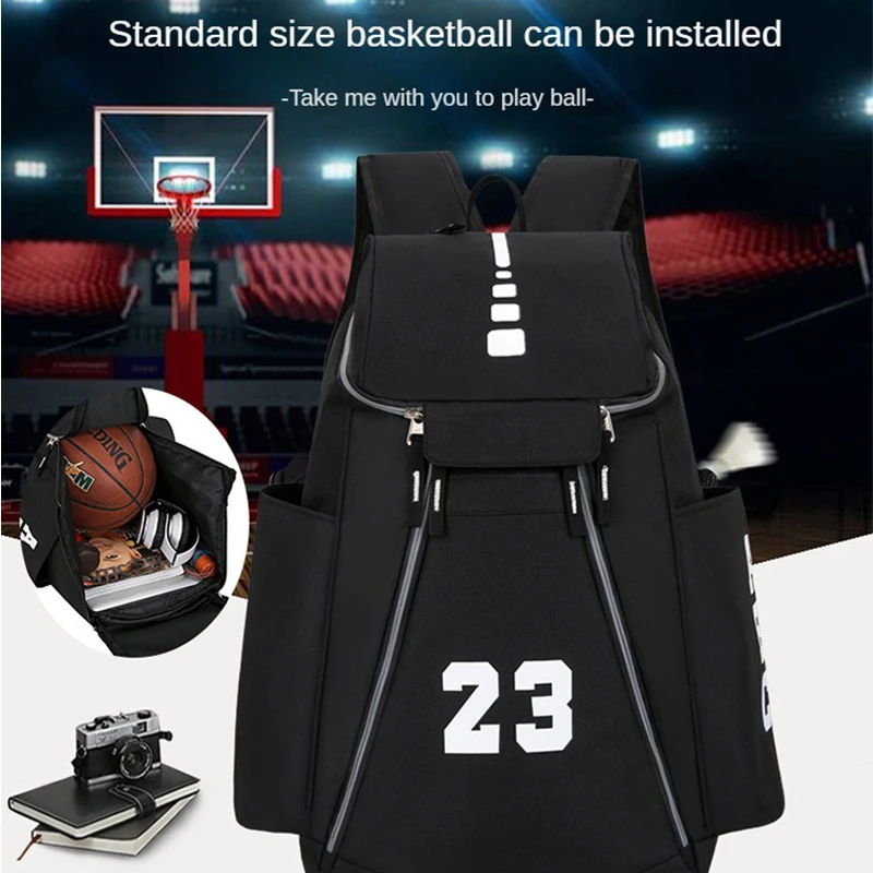 Large-Sports-Backpack-Basketball-Bag-Hiking-Bag-Customized-Travel-Yoga ...