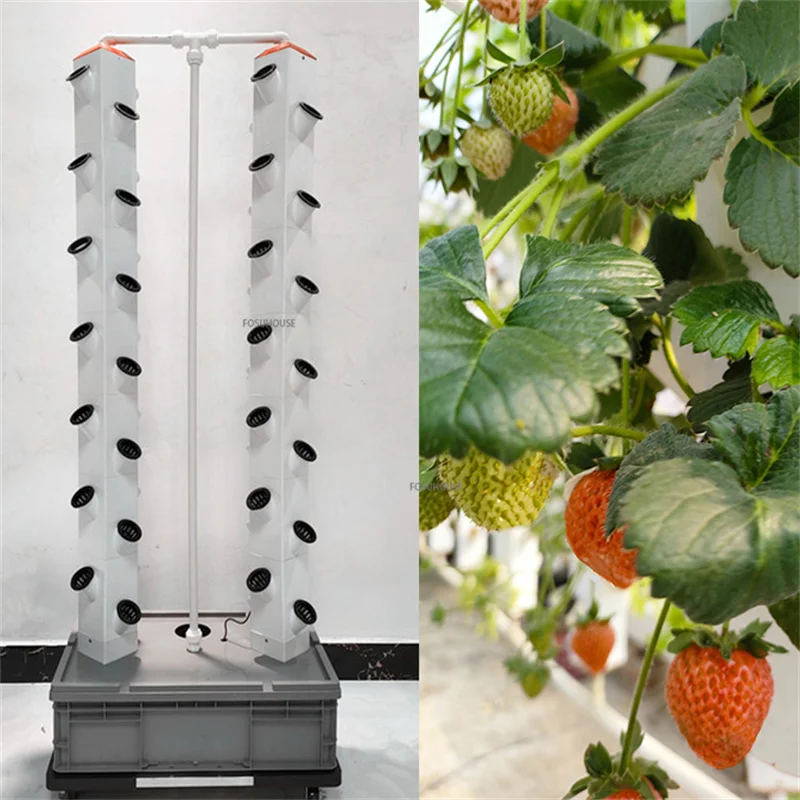 Indoor-Vertical-Hydroponic-Tower-Gardening-Equipment-Vegetable-Planters ...