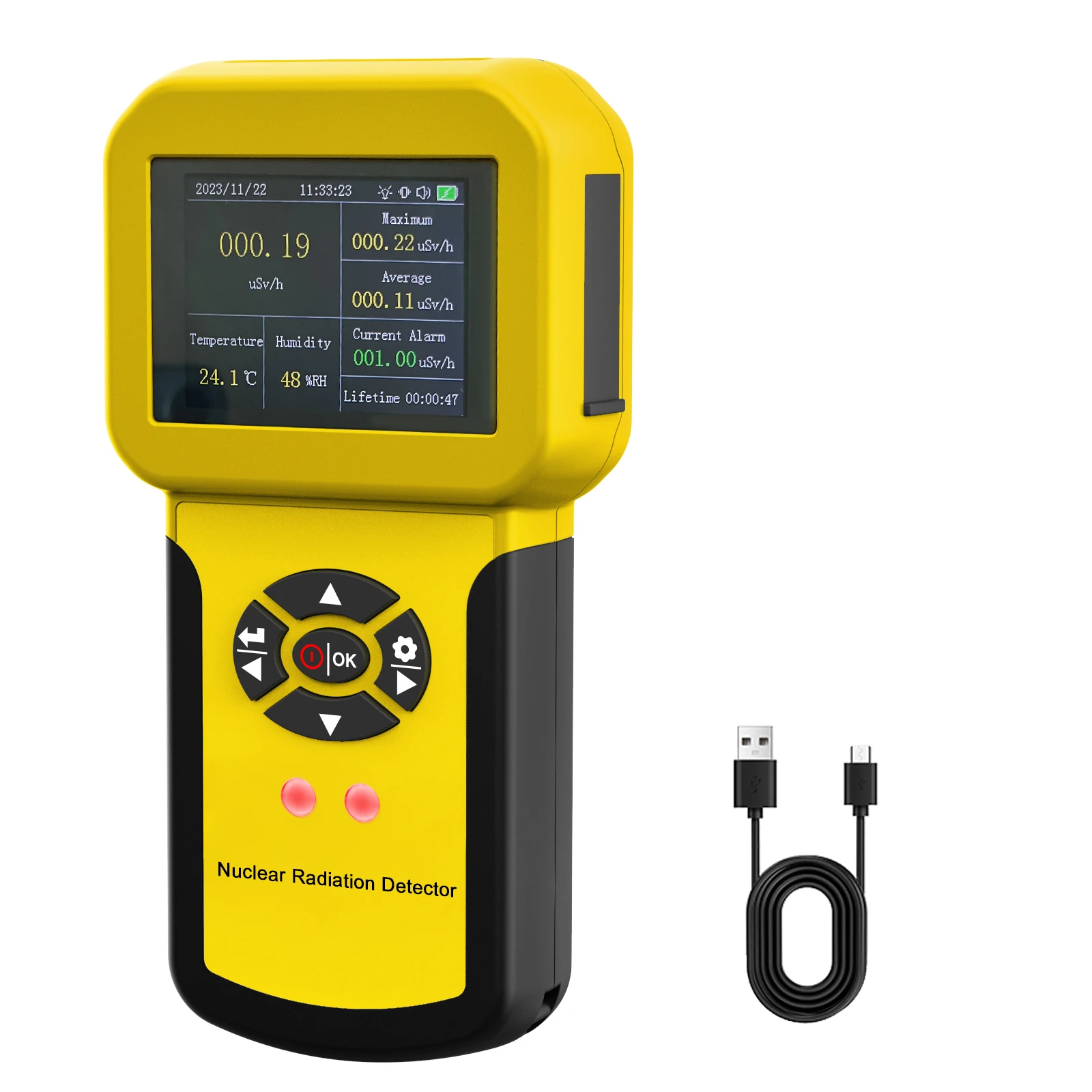 BTMETER Geiger Counter Nuclear Radiation Detector, emf Detector ...
