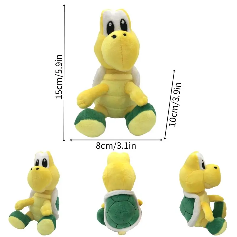 Kawaii Mario Bros Ice Fire Flower Anime Figure Soft Plush Toy Cute ...