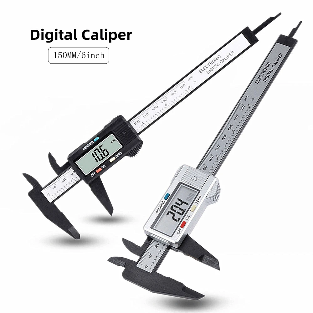 150mm-Electronic-Digital-Caliper-Carbon-Fiber-Dial-Vernier-Caliper ...