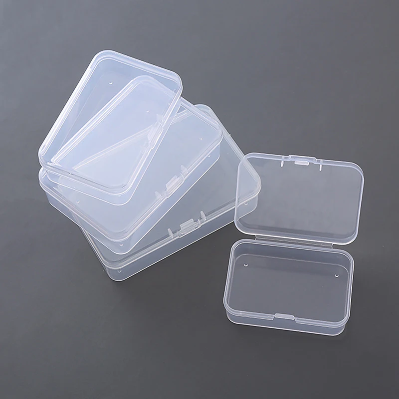 2pcs-Mini-Plastic-Rectangular-Box-Translucent-Packing-Box-Earrings ...
