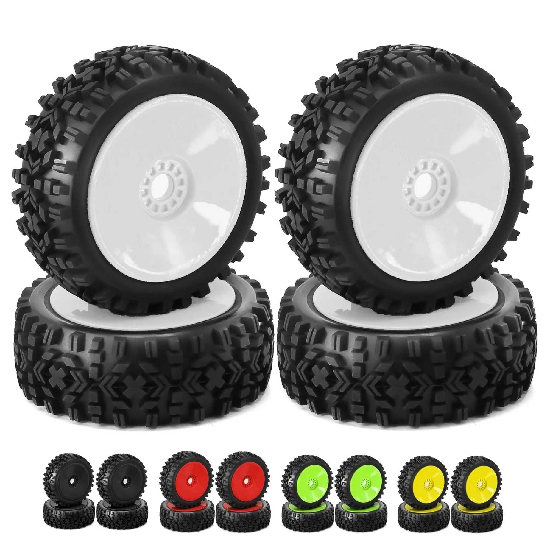 4pcs-118mm-1-8-RC-Off-Road-Buggy-Wheels-Tire-17mm-Hex-for-ARRMA-Typhon ...