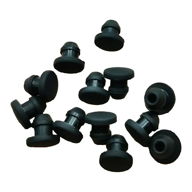 1-10PCS-Black-Conical-Snap-on-Silicone-Rubber-Plug-Blanking-End-Caps ...