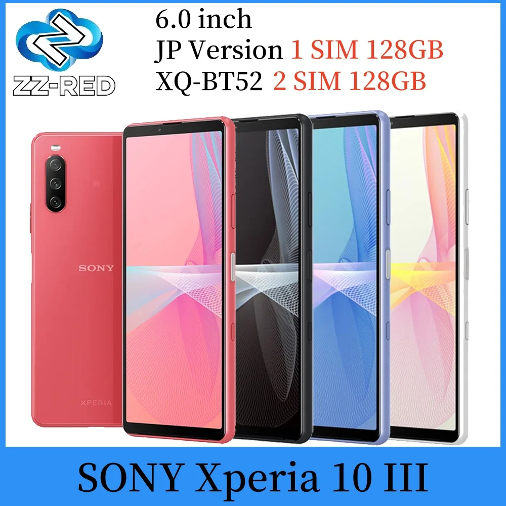 Original Sony Xperia 10iii 10 iii 5G Dual Sim XQ-BT52 Jp Version 6.0 ...