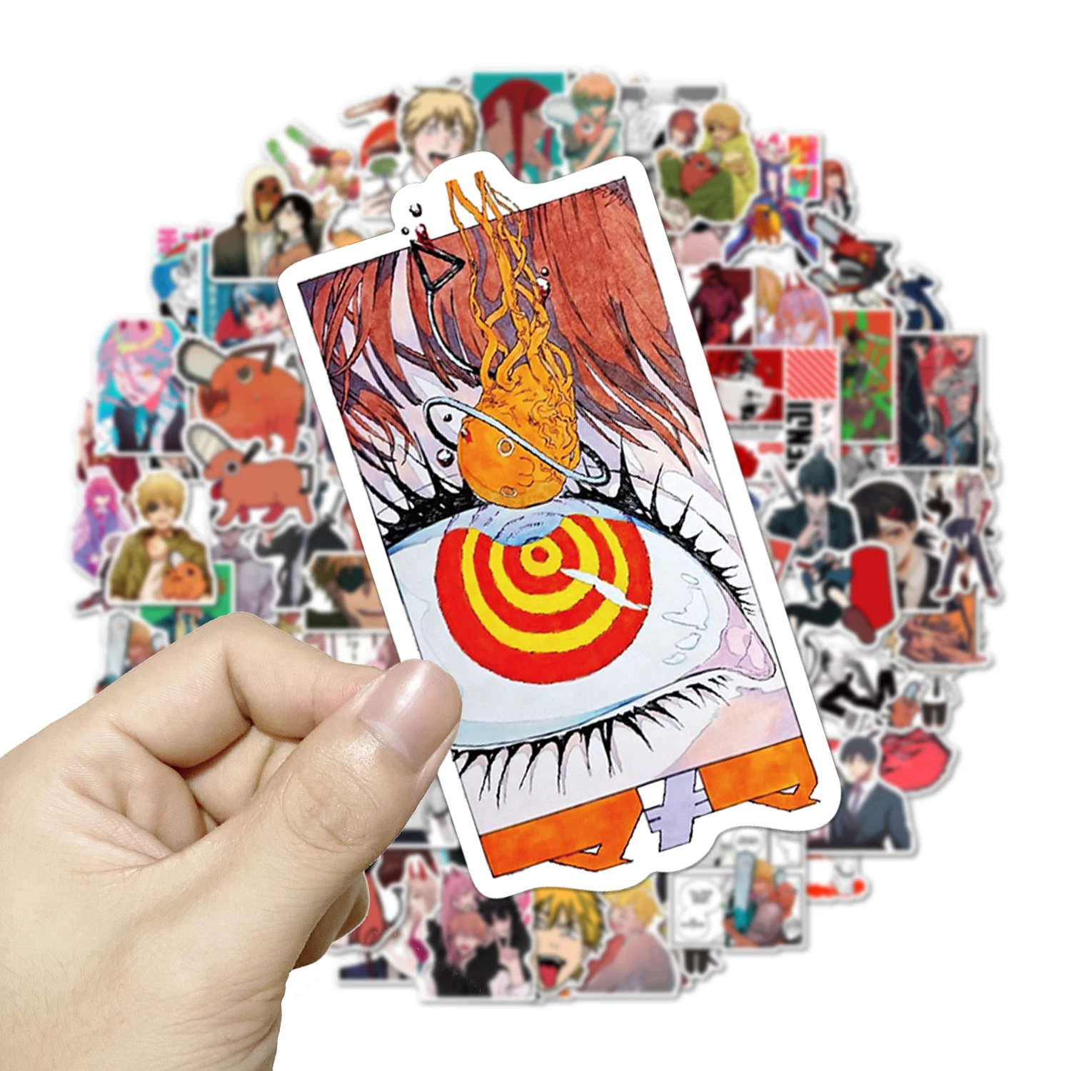 10/50/100Pcs Japan Anime Stickers Chainsaw Man Manga Scarapbook Denji ...