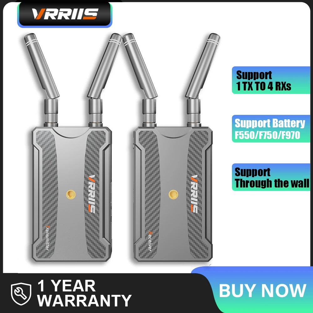 250m Wireless HDMI Extender kit Support NP-F Battery HDMI-Compatible ...