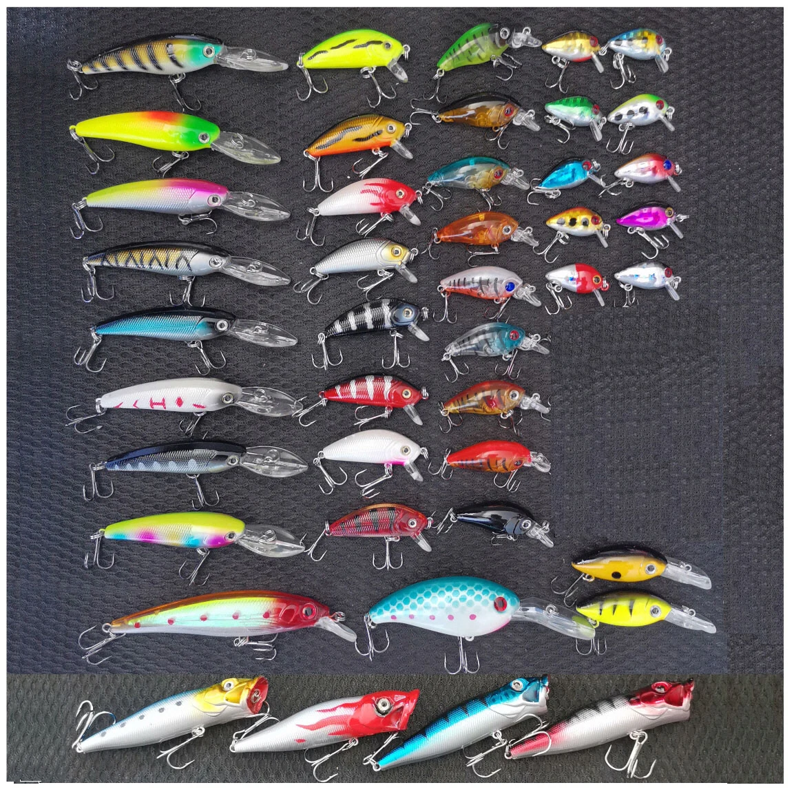 43-pcs-lot-Mixed-Fishing-Lures-Minnow-Crankbaits-Bass-Baits-Wobblers ...