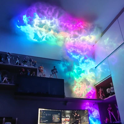 FUSLITE cloud light 3 d thundercloud LED night light on a light cotton ...