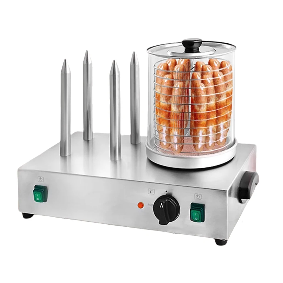 HHD1-Electric-Hot-Dog-Hamburger-Warmer-Steamer-Stainless-Steel-Fast ...