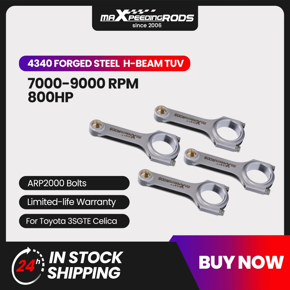 4pcs-Connecting-Rods-Rod-For-Toyota-3SGTE-Celica-2-0-MR2-Turbo-3S-GTE ...