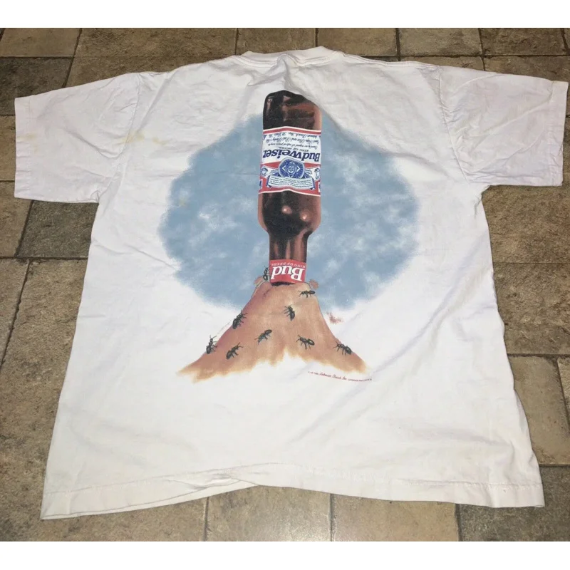 Vintage-1995-Budweiser-King-Of-Beers-Ant-Hill-T-Shirt-Large-long-or ...