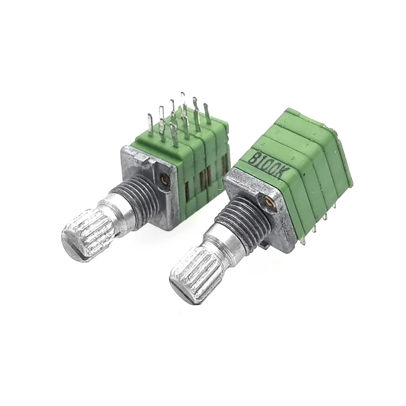 1pcs ALPHA 9mm Four Units rotary potentiometer Without Switch RK097 ...