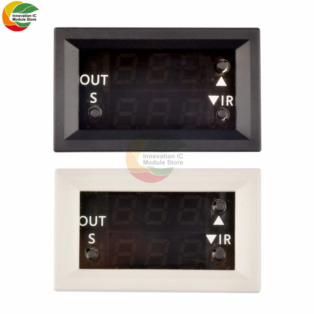 T2401-O-DC12V-delay-dual-display-digital-time-relay-green-red-direct ...