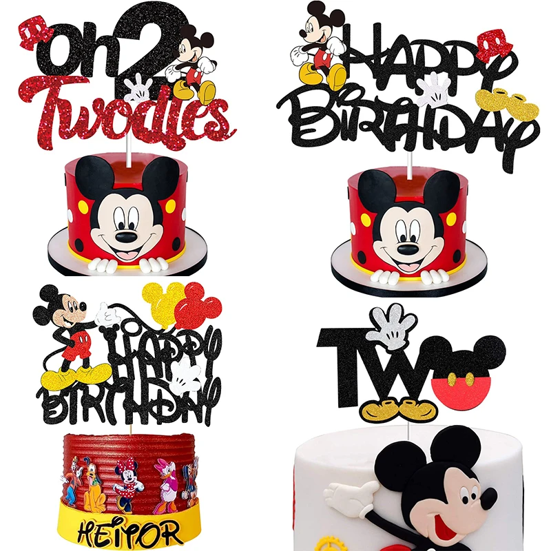 Disney Mickey Minnie Mouse Cake Decoration Twodles Party Cake Topper ...